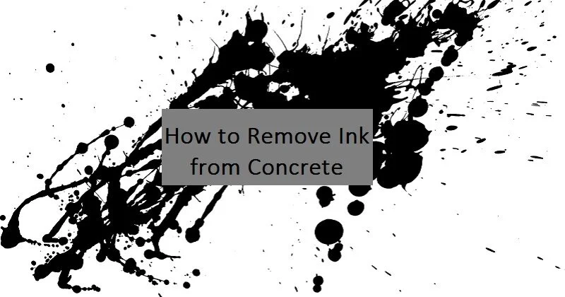 How to Remove Ink from Concrete